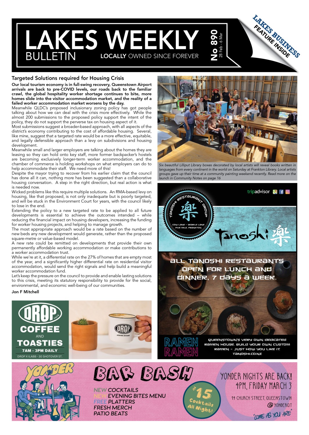 Issue 890 » Lakes Weekly Bulletin