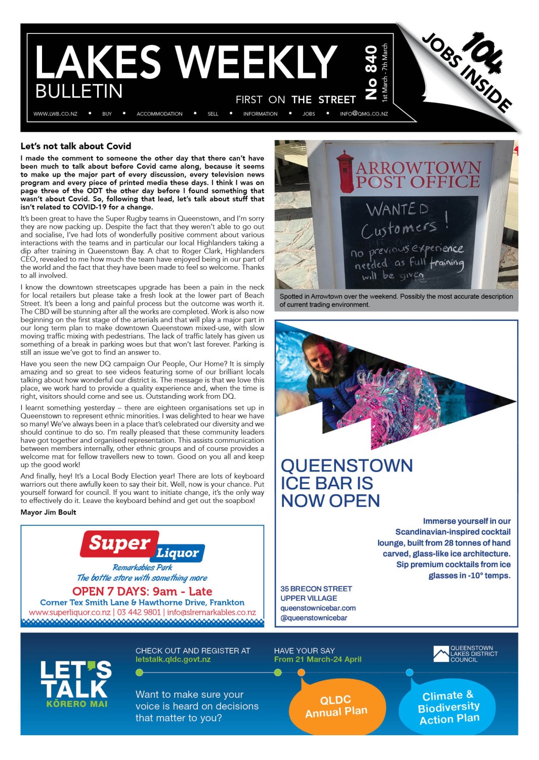 Issue 840 » Lakes Weekly Bulletin
