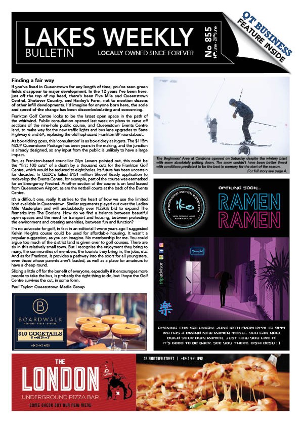 Issue 855 » Lakes Weekly Bulletin