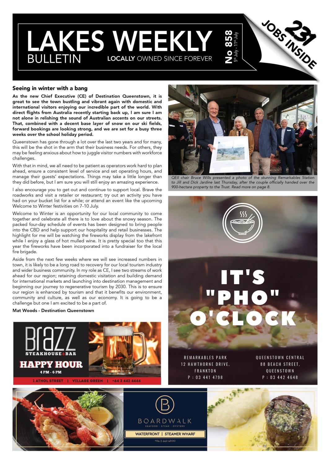 Issue 858 » Lakes Weekly Bulletin