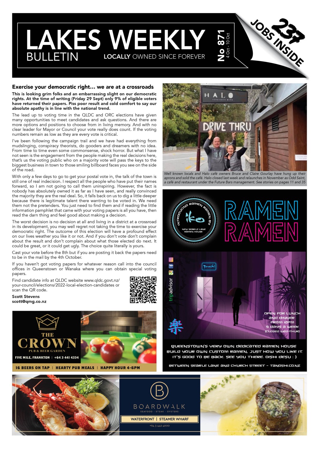 Issue 871 » Lakes Weekly Bulletin