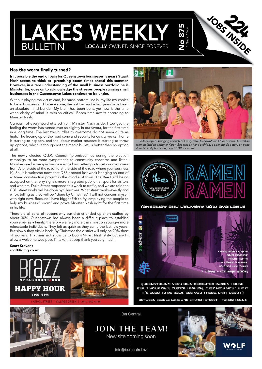 Issue 875 » Lakes Weekly Bulletin