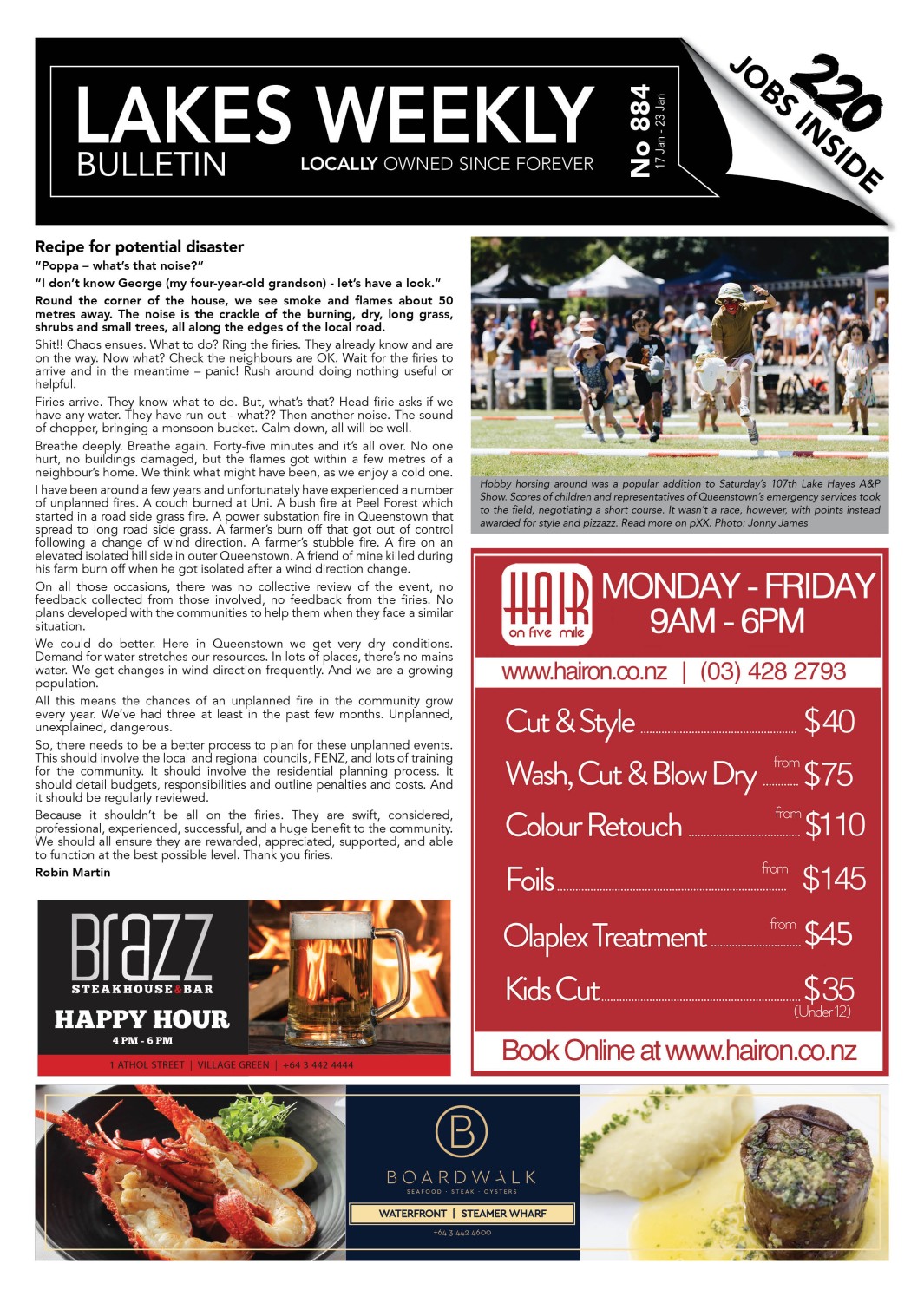 Issue 884 » Lakes Weekly Bulletin