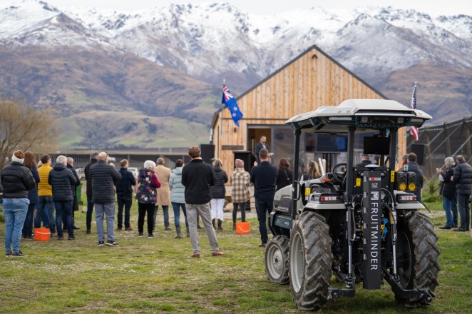 NZ’s first self-drive electric tractor turning heads near Cromwell ...